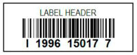 Barcode labels - Pre-printed - Dataman Barcode Systems